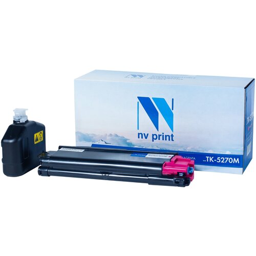 Перезаправляемый картридж NV Print TK-5270 Magenta для Kyocera, 6000 стр, пурпурный