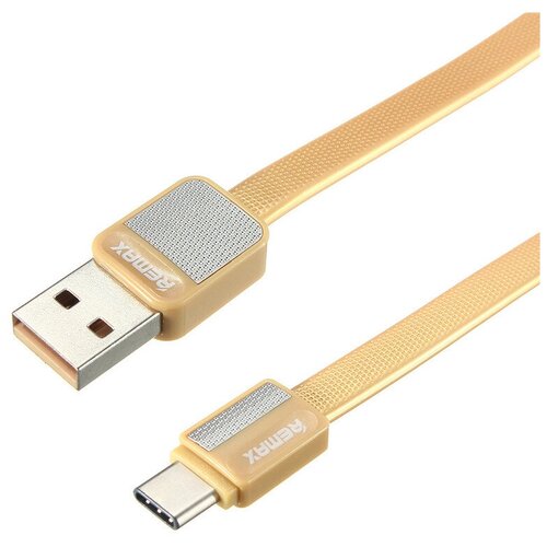 Кабель Remax Platinum USB - USB Type-C (RC-044a), 1 м, 1 шт., золотистый