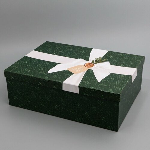 Дарите Счастье Коробка подарочная, упаковка, «Эко», 44.5 х 28 х 16.5