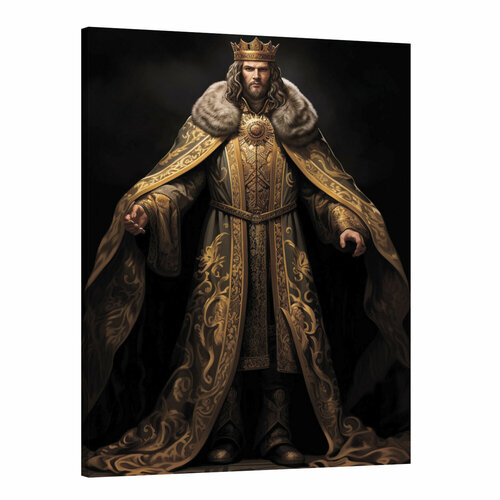 Интерьерная картина 50х70 "Король: воплощение мощи и величия"