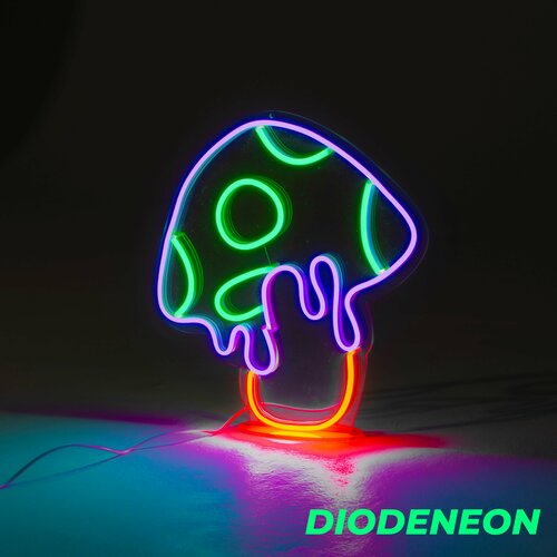 DIODENEON / Неоновый светильник - Грибочек 36х47 см.