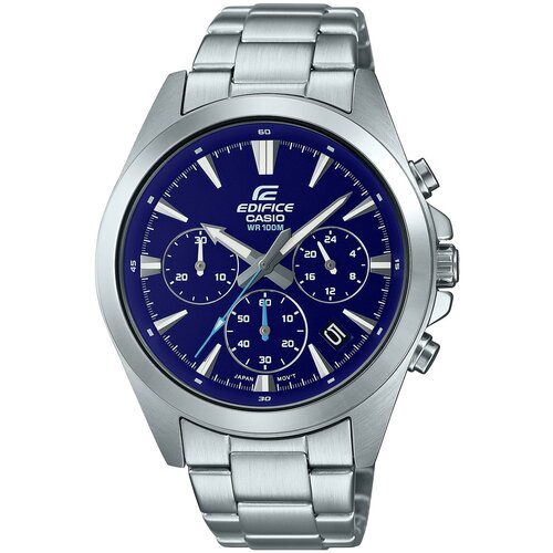Наручные часы CASIO Edifice EFV-630D-2A, серебряный, синий