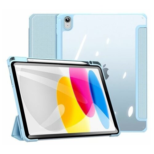 Чехол книжка Dux Ducis для iPad 10 Generation 10.9" (2022) Toby series голубой