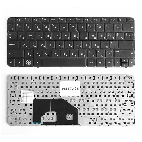 Клавиатура для ноутбука HP Mini 210-1000 Series. Плоский Enter. Черная, без рамки. PN: MP-09M63US6920, SN6101-2BA.