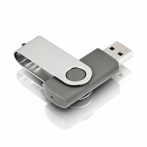 USB флешка, USB flash-накопитель, Флешка Twist, 16 Гб, серая, арт. F01 USB 2.0 30шт