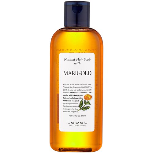 Lebel Cosmetics шампунь Natural Hair Soap Marigold  для жирной кожи головы, 240 мл