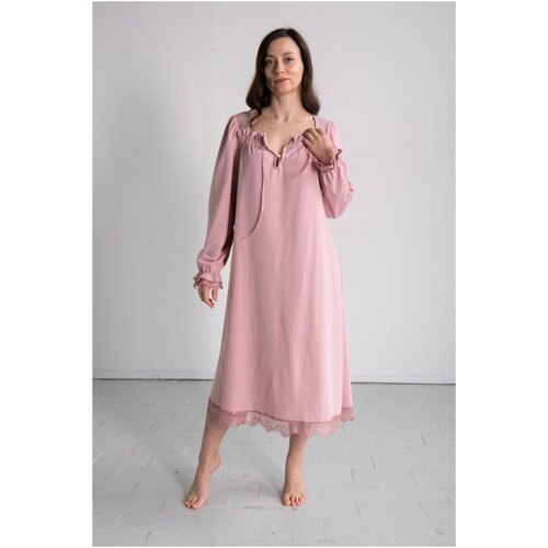 Сорочка , размер 42-48, розовый