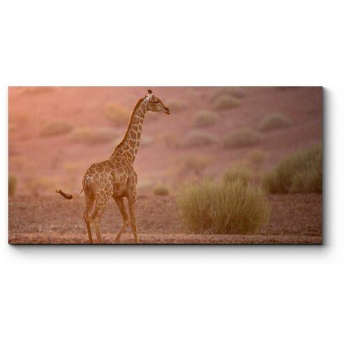 Модульная картина Одинокий жираф40x20