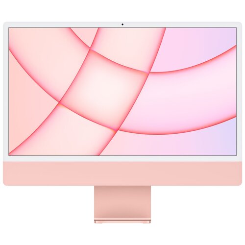 23.5" Моноблок Apple iMac 24" 2021 г. MJVA3RU/A, 4480x2520, Apple M1 2.064 ГГц, RAM 8 ГБ, SSD 256 ГБ, Apple M1 7-Core, MacOS, розовый