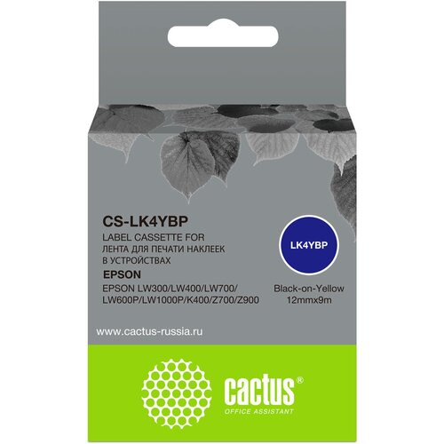 Картридж ленточный Cactus CS-LK4YBP черный