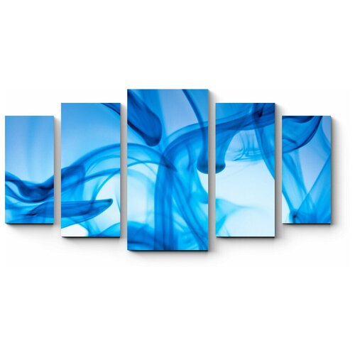 Модульная картина Многогранный синий 170x94