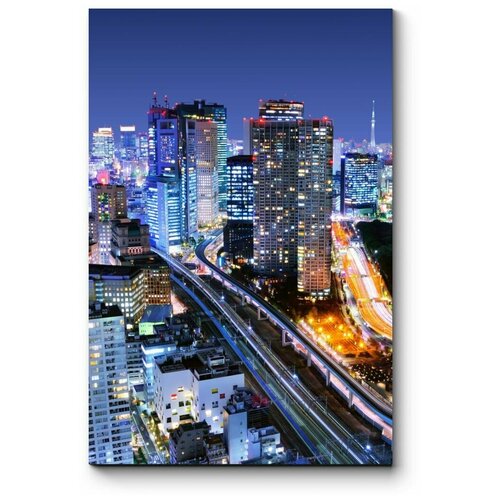 Модульная картина Ночная жизнь, Токио20x30