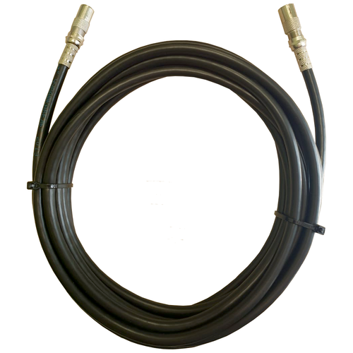 Антенный кабель телевизионный (удлинитель) ТАУ-10 метров Триада, чёрный