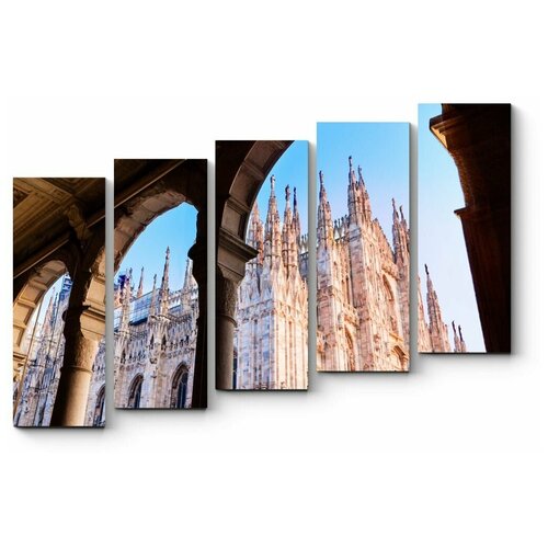 Модульная картина Миланский собор с необычного ракурса170x119