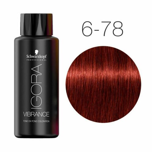 Schwarzkopf IGORA Vibrance 6-78 Темный русый медно-красный Краска для волос 60 мл