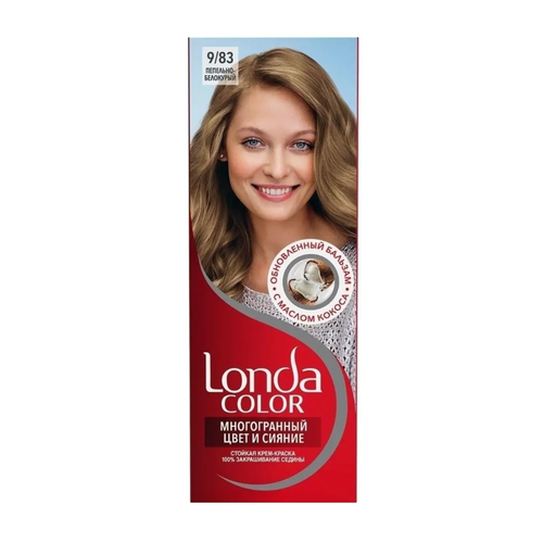 Лонда / Londa Color - Крем-краска для волос тон 9/83 Пепельно-белокурый 60 мл