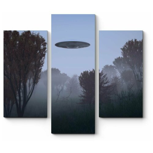 Модульная картина Таинственный туман 130x117