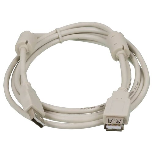 NingBo USB - USB (USB2.0-AM/AF-1.8M-MG), 1.8 м, белый