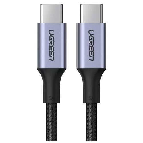 Кабель UGreen US316 USB Type-C - USB Type-C, 1.5 м, 1 шт., черный