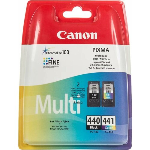 Картридж струйный Canon PG-440CL-441 5219B005 черныйтрехцветный x2упак. 180стр. для Canon MG2140MG31