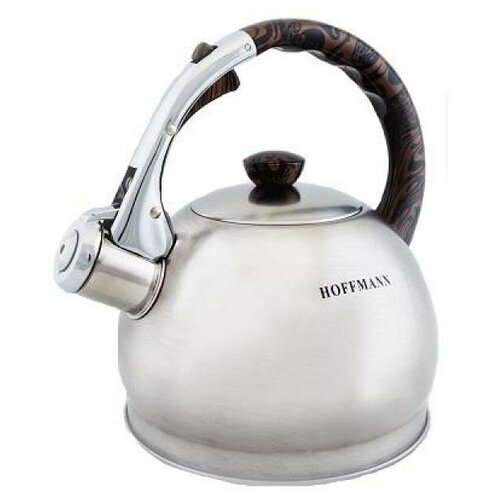 Hoffmann НМ 5521-1 чайник со свистком, комбин. ручка, матов. пов, 2.0 л. (12шт)