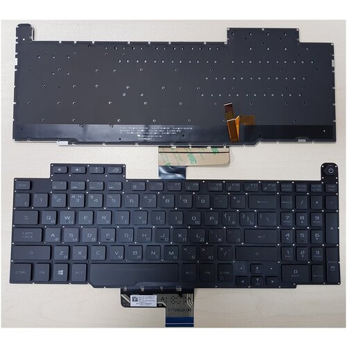 Клавиатура для ноутбука Asus GM501, GM501GM-WS74 черная, без рамки, с подсветкой