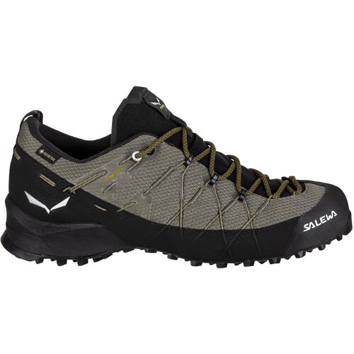 Ботинки хайкеры Salewa, размер 12, черный, зеленый