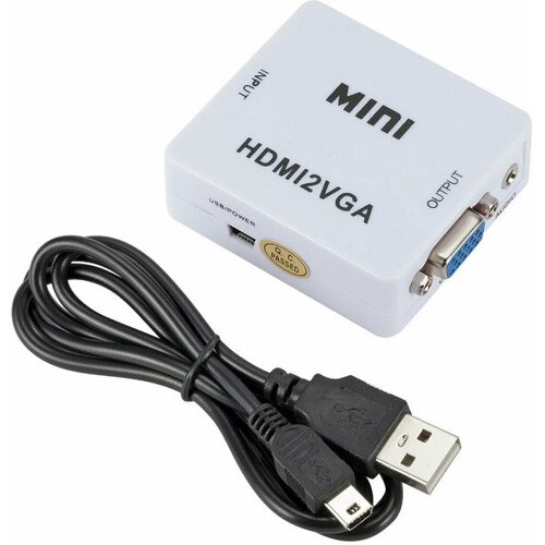Конвертер HDMI - VGA белый