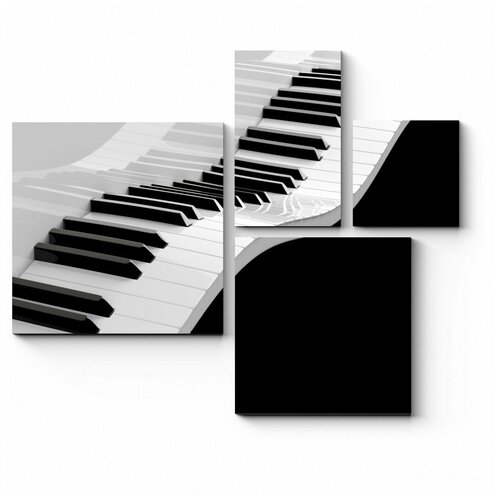 Модульная картина Черно-белая симфония 132x110