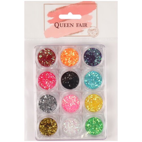 Набор: блестки Queen Fair 604273 разноцветный