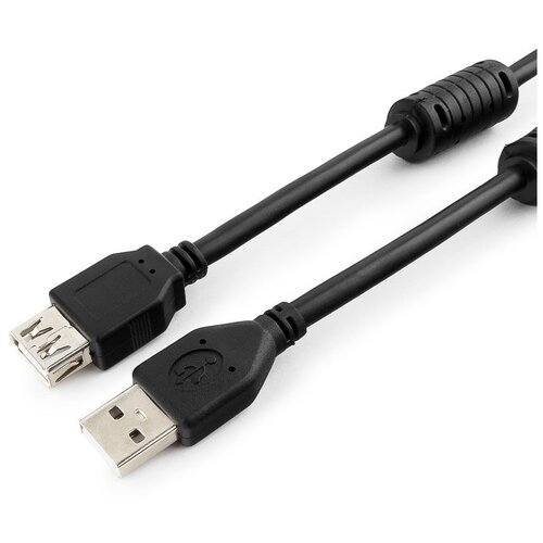 Удлинитель Cablexpert USB - USB (CCF2-USB2-AMAF-6), 1.8 м, черный