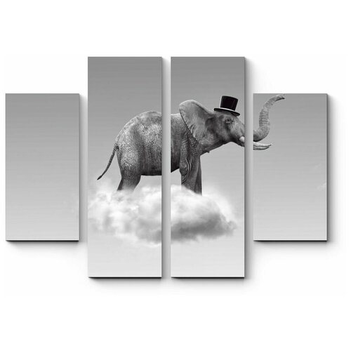 Модульная картина Летающий слон 170x128