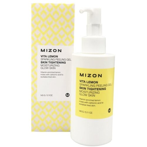 MIZON Vita Lemon Sparkling Peeling Gel Витаминный пилинг-гель для лица с экстрактом лимона 145г