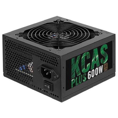 Блок питания Aerocool ATX 600W KCAS PLUS 600 80 bronze 2444pin APFC 120mm fan 7xSATA RTL