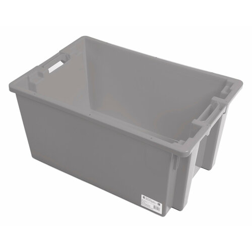 Пластиковый ящик(лоток) универсальный 600400300-00 морозостойкий, вкладываемый, серый, 600х400х300-00