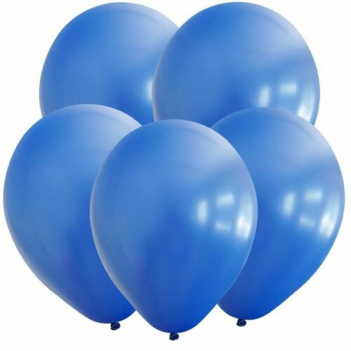 Набор воздушных шаров Синий, Пастель / Dark Blue 12 дюймов (30 см), 12 штук, Веселуха