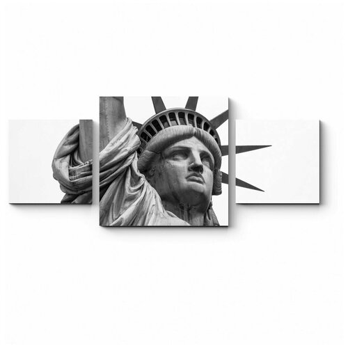 Модульная картина Величественная статуя Свободы 80x34