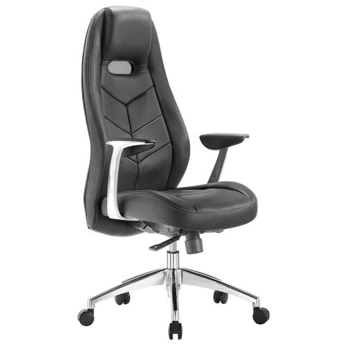Компьютерное кресло Бюрократ Zen офисное, обивка: натуральная кожа/искусственная кожа, цвет: черный