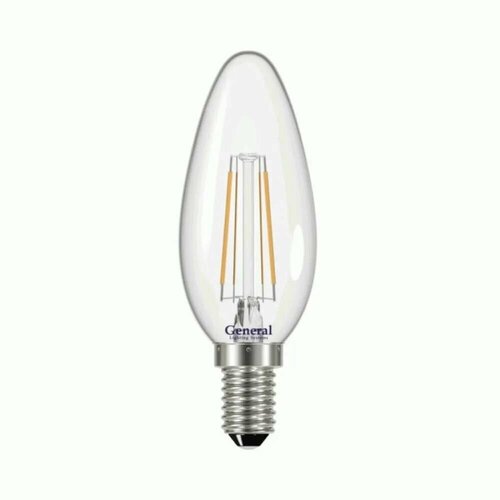 Лампа светодиодная филамент General GLDEN-CS 7W 230V E14 4500K-4 шт