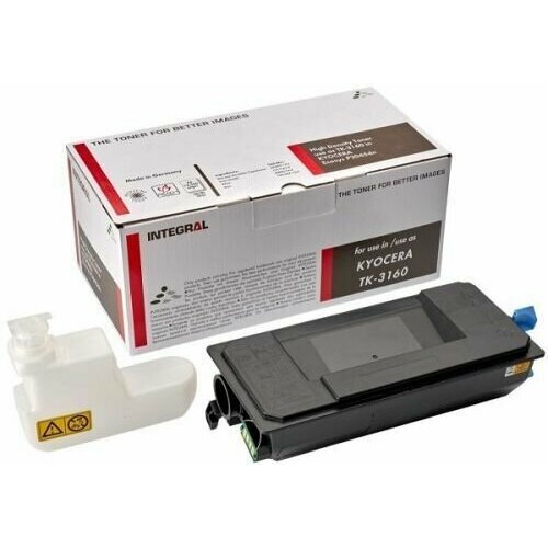 Лазерный картридж Integral TK-3160C черный ресурс 12500 страниц для принтеров Kyocera
