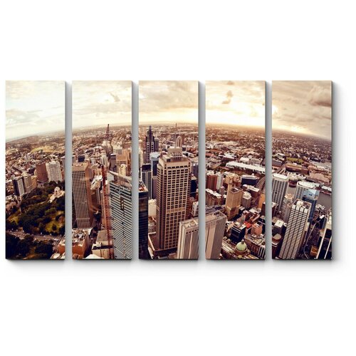Модульная картина Над небоскребами Сиднея 170x102