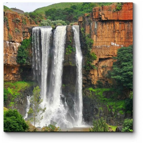 Модульная картина Потрясающий водопад, Мпуланга, Южная Африка40x40