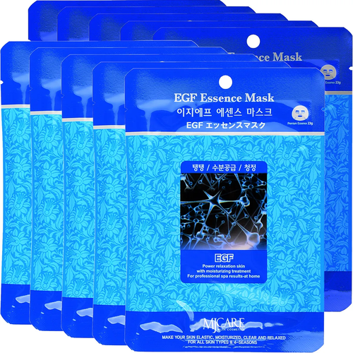 Маска для лица тканевая с EGF Mijin EGF Essence Mask, 23 г - 10 шт