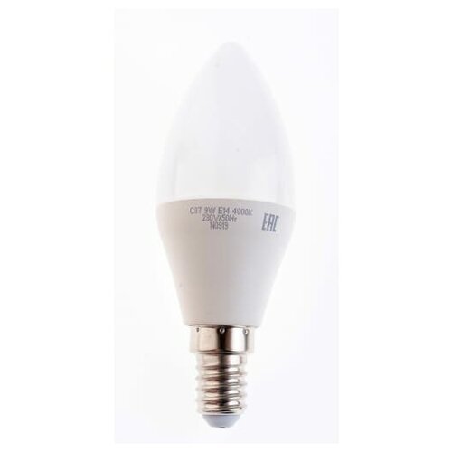 Лампа светодиодная LED 9w E14 4000K свеча Jazzway | код 5019034 | JazzWay (8шт. в упак.)