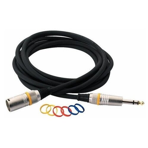 Кабель XLR(M)- джек1/4, 3 метра Rockcable RCL30383 D6 M