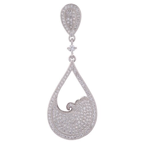Подвеска ELEMENT47, серебро, 925 проба, фианит