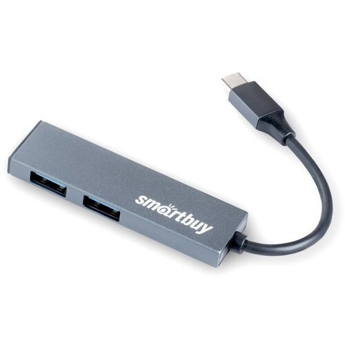 TYPE-C Хаб Smartbuy 10 Гбит/с, 2 USB 3.1 (SBHA-460C-G) черный