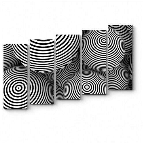 Модульная картина Черно-белая иллюзия 100x70