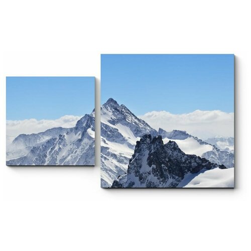 Модульная картина Зимний пейзаж на Маттерхорне 50x30