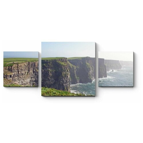 Модульная картина Чарующие скалы на побережье Ирландии 70x30